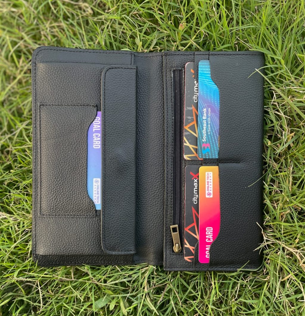 100% Original Leather Long Wallet Black – Light House Leather BD